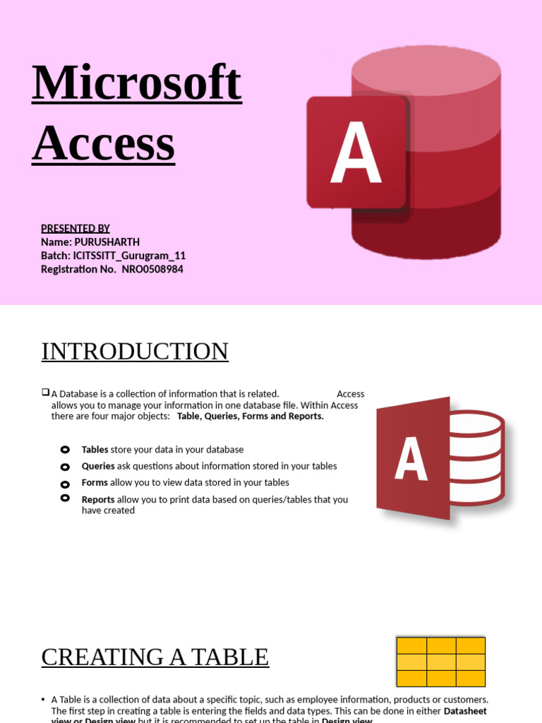 MS Access | PDF