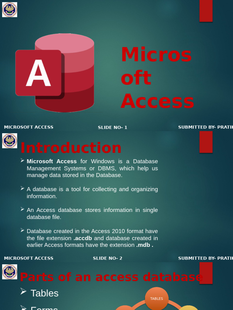 Pratiksha Ms Access | PDF