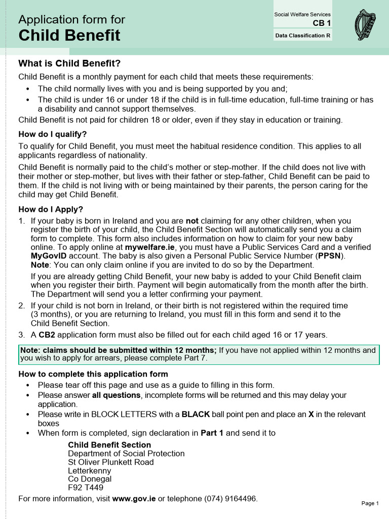 Child Benefit | PDF