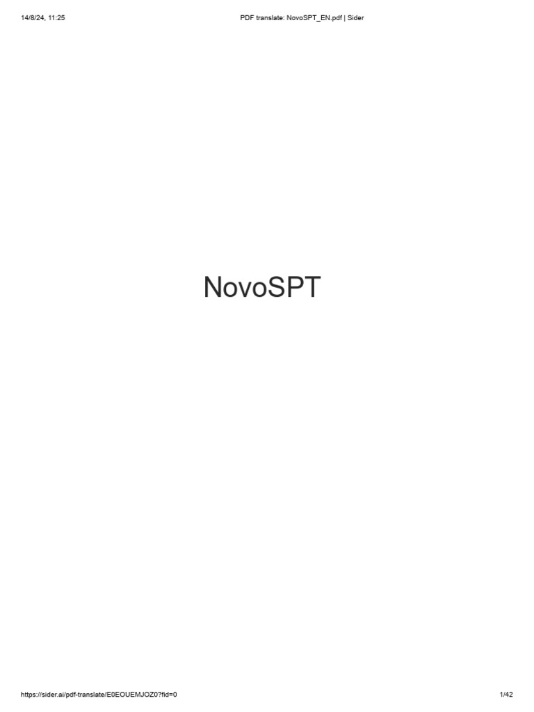 NovoSPT ES | PDF