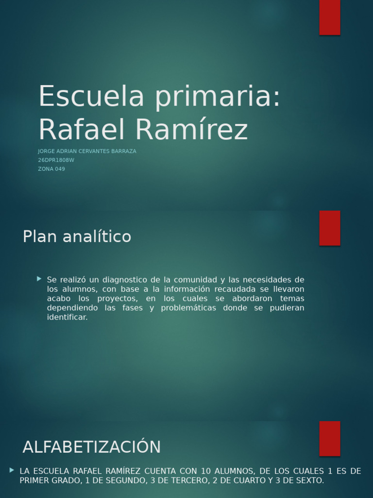 Escuela primaria Rafael Ramirez | PDF