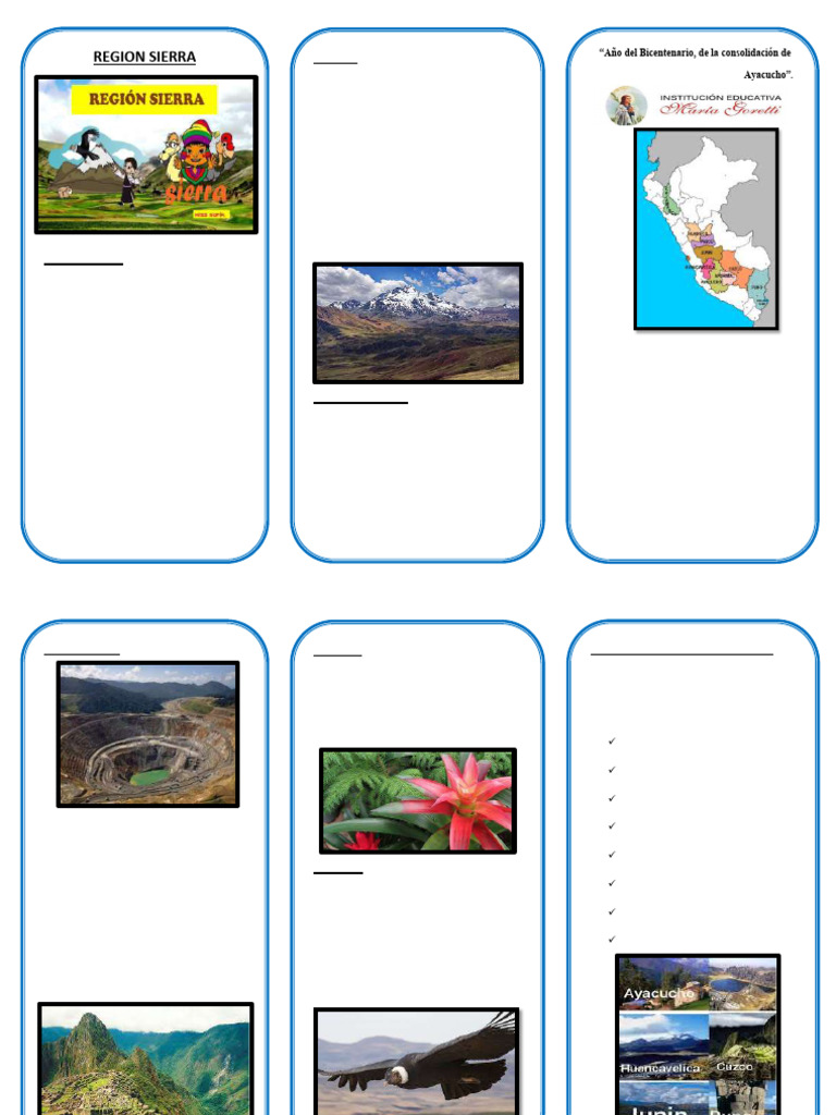 Triptico Region Sierra | PDF