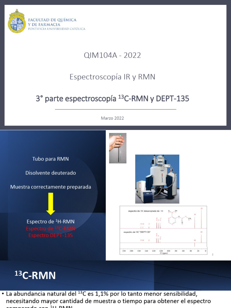 Espectroscopía 13C-DEPT-135-RMN | PDF