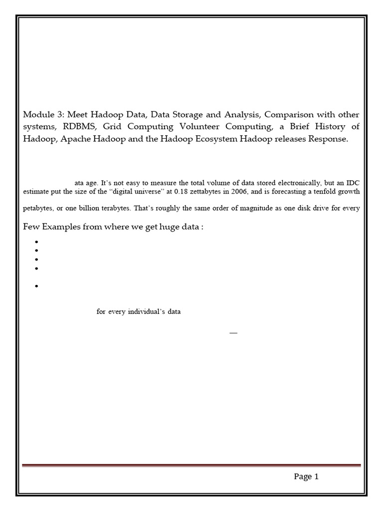 Update Bda Module 3 Notes | PDF