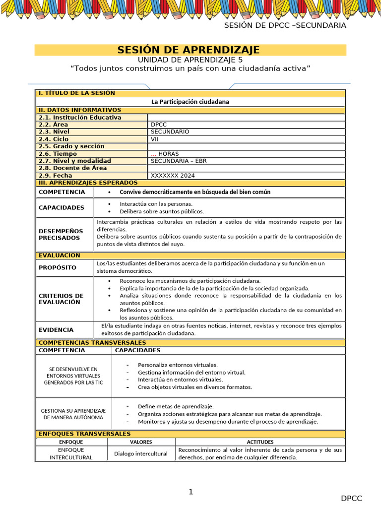 3º Ses Act 2 Uni.5 - DPCC 2024 | PDF