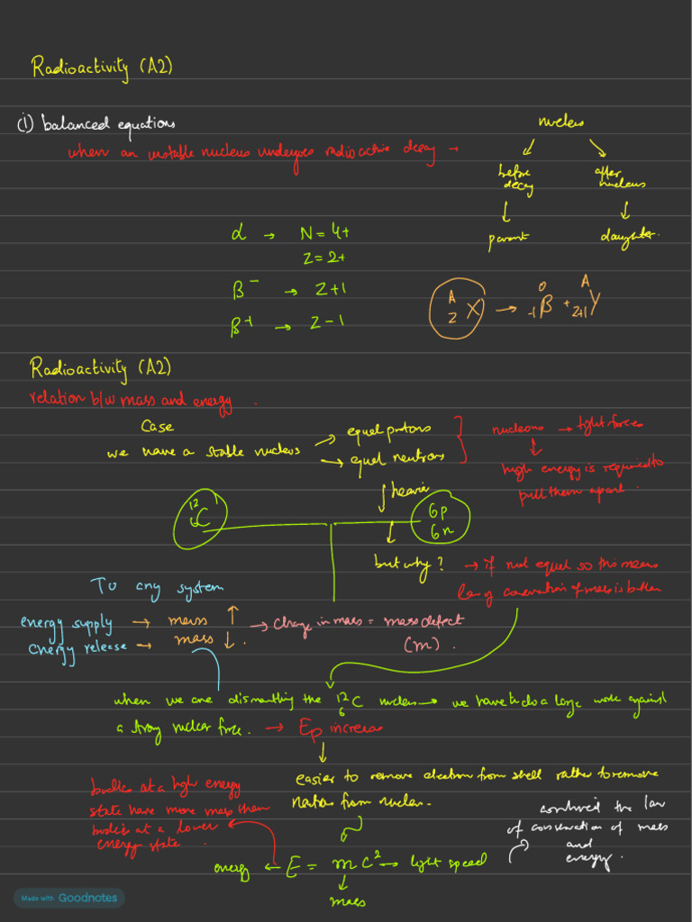 A2 Physics - Radioactivity | PDF