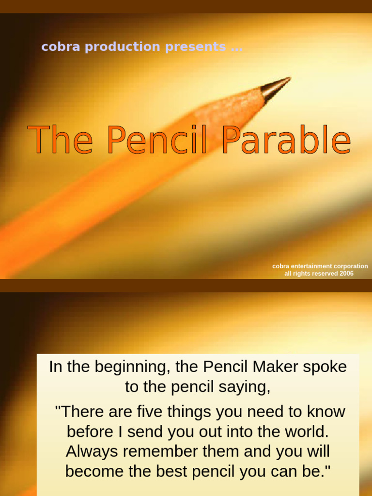 Pencil Parable | PDF