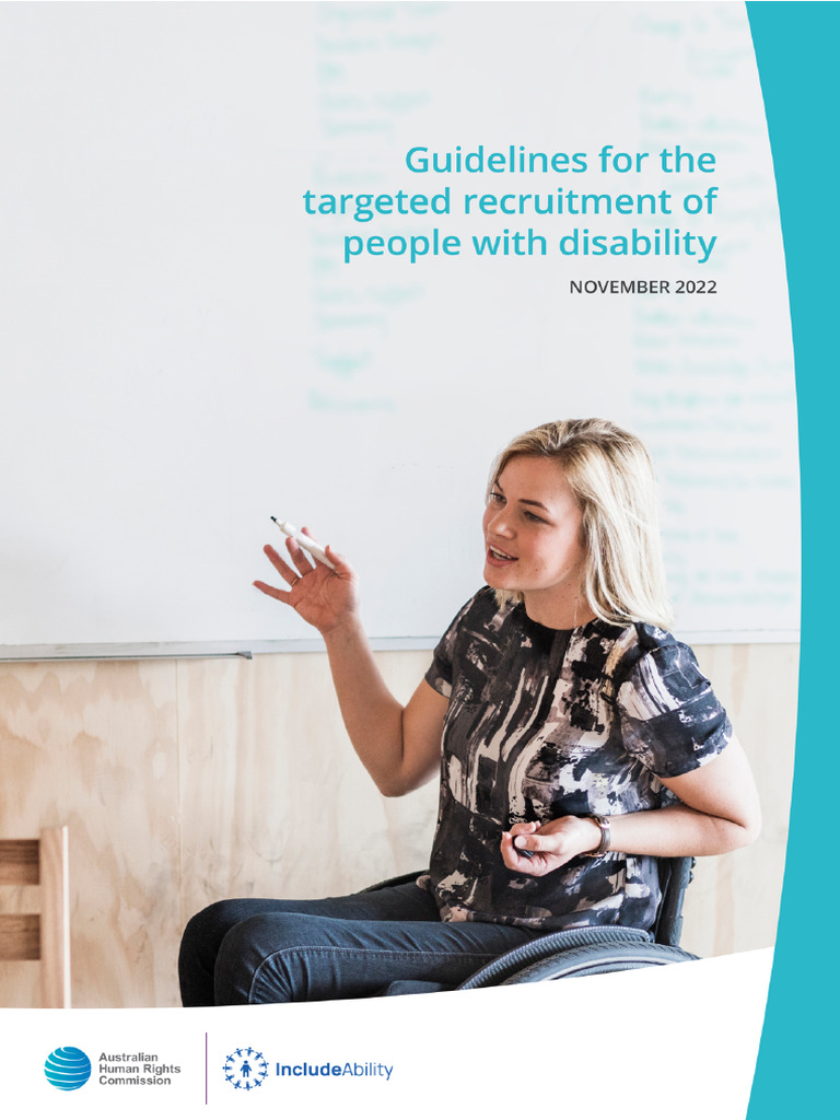 Ahrc Guidelines For The Targeted Recruitment of People With Disability ...