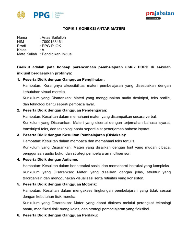 Topik 3 - Koneksi Antar Materi | PDF