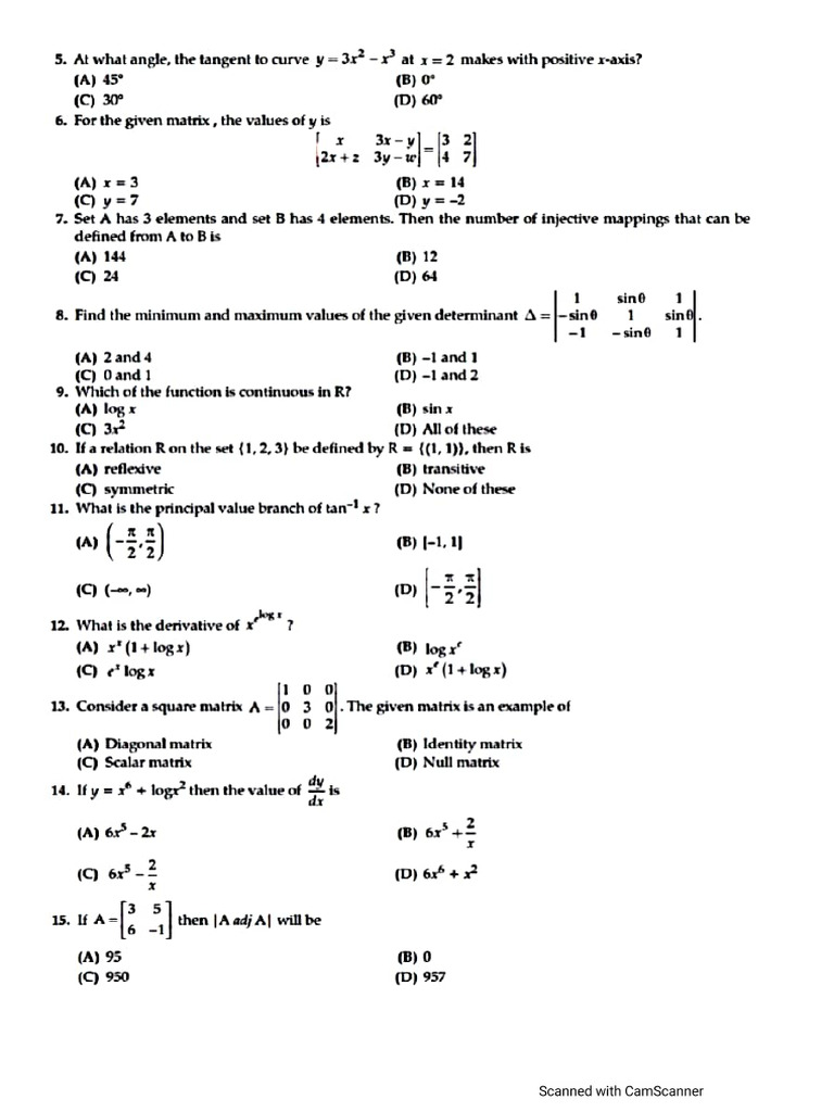 Class 12th Practice Sample Paper 3 | PDF