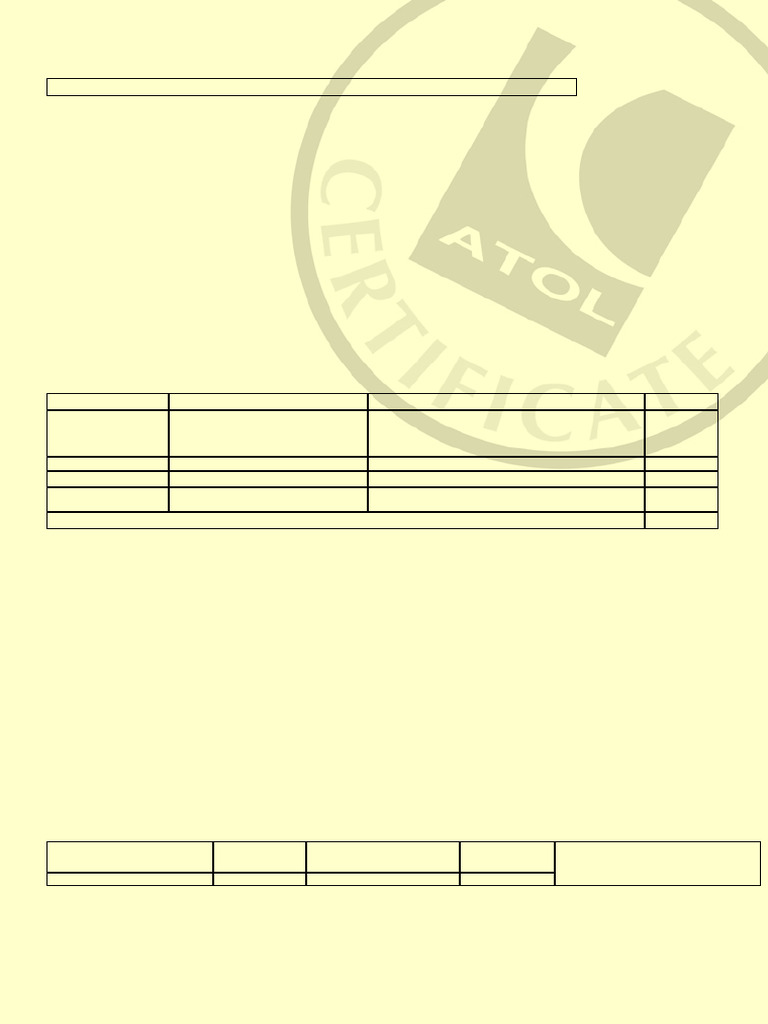 ATOL Certificate | PDF