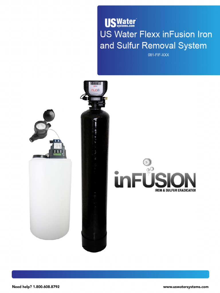 USWater Fle XXInfusion Ironand Sulfur Removal System | PDF | Pipe ...