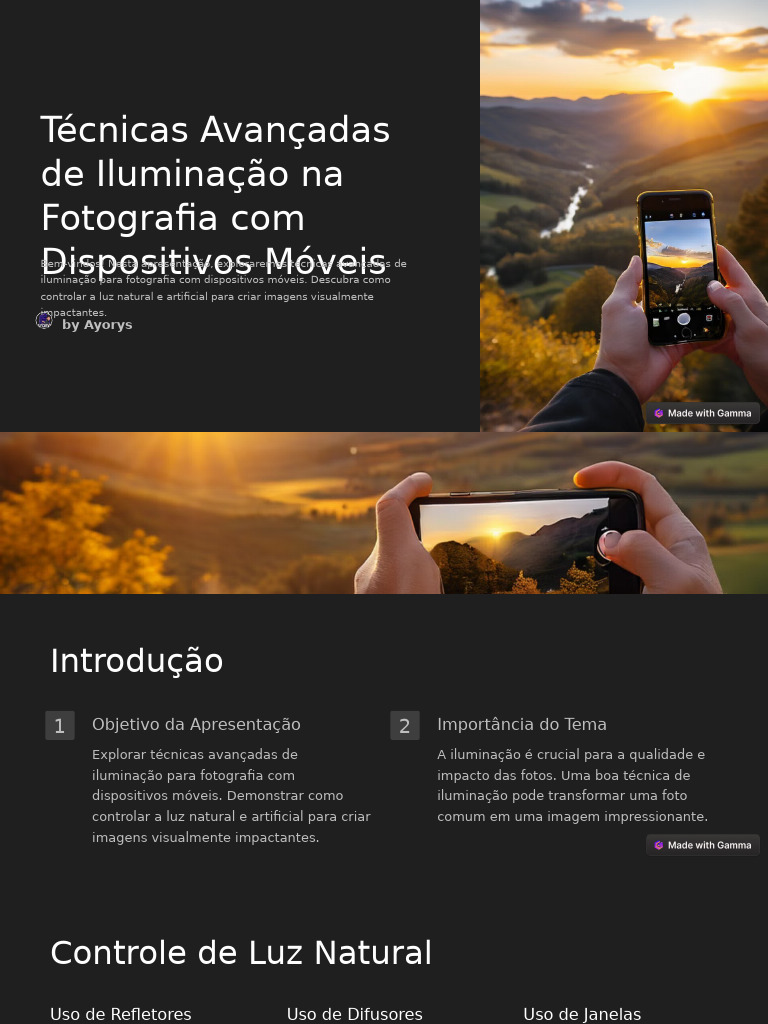 AULA 3- Tecnicas-Avancadas-de-Iluminacao-na-Fotografia-com-Dispositivos ... AULA 3- Tecnicas-Avancadas-de-Iluminacao-na-Fotografia-com-Dispositivos ...