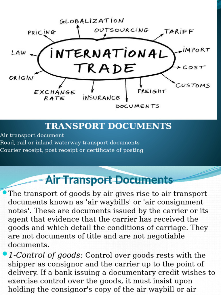 Docs6-Transport-Air Transport-Road, Rail, Inland Waterway, Courrier ...