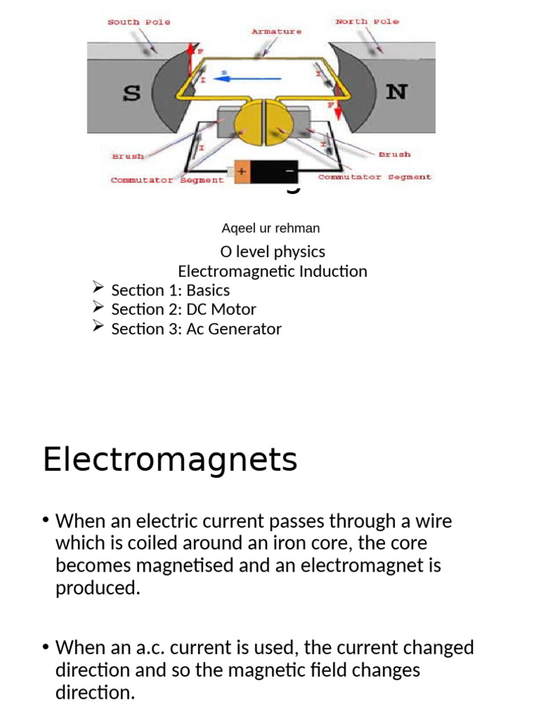 Electromagnetic Induction Complete | PDF | Electric Generator | Inductor