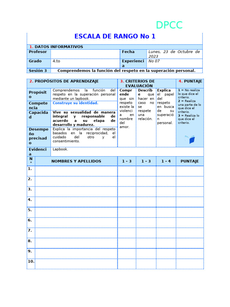 4° Inst. de Eval.-Sesión03-Sema.2-Exp. 7 - DPCC | PDF | Maestros