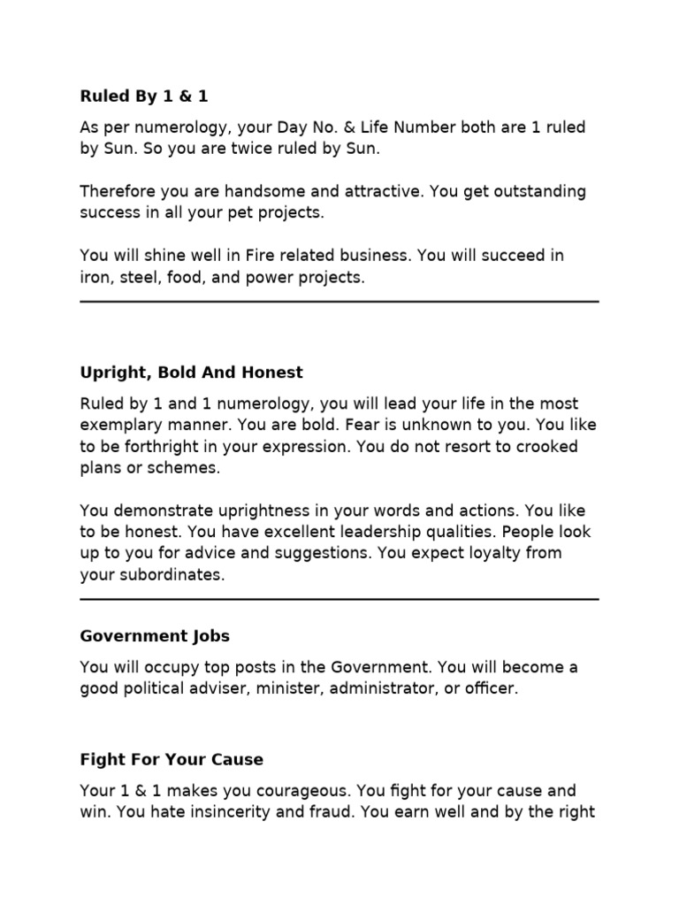 Important Notes Numerology 2 | PDF