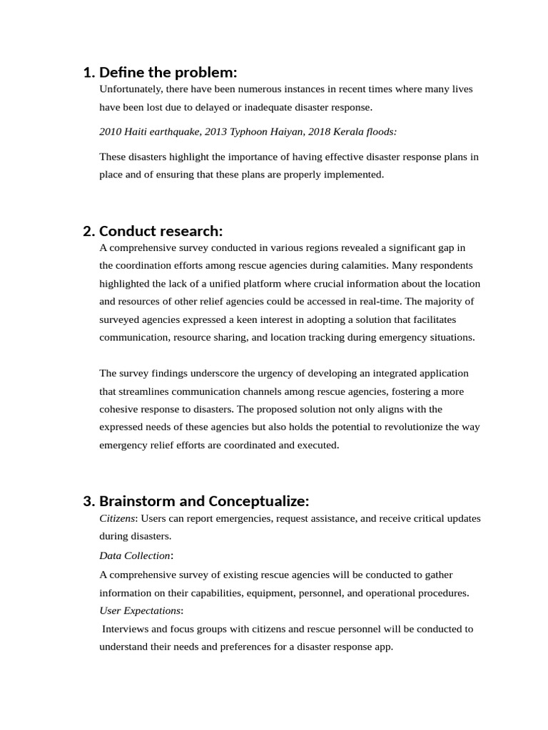 Define The Problem | PDF