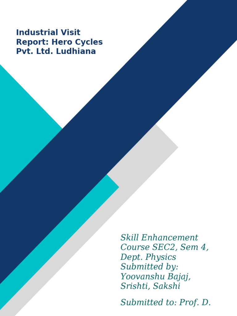 Industrial Visit Report | PDF