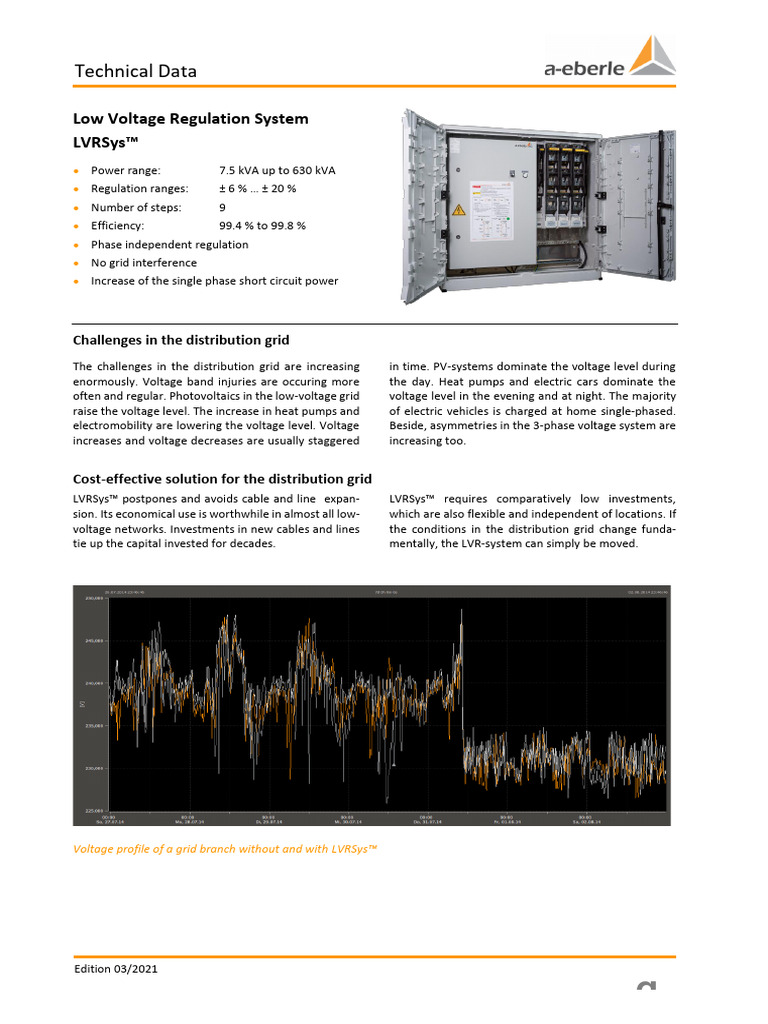LVRSys Webinar EN Technical Data Sheet | PDF