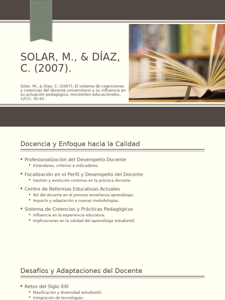 Solar y Díaz (2007) | PDF