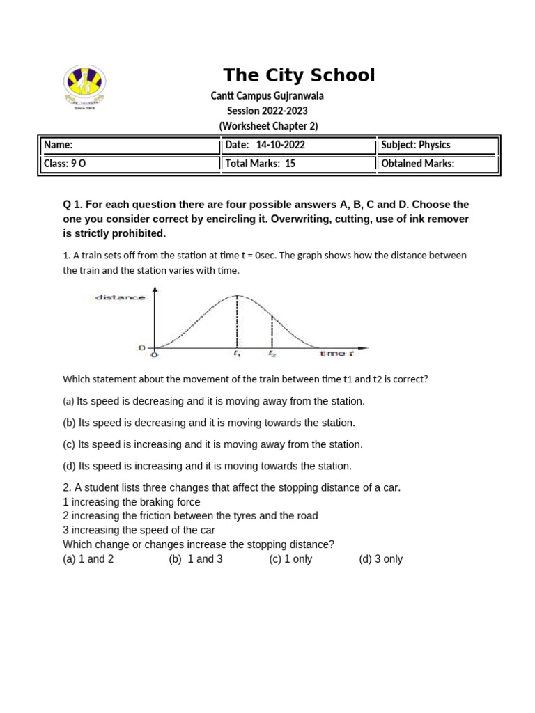 Worksheet Chapter 2 | PDF