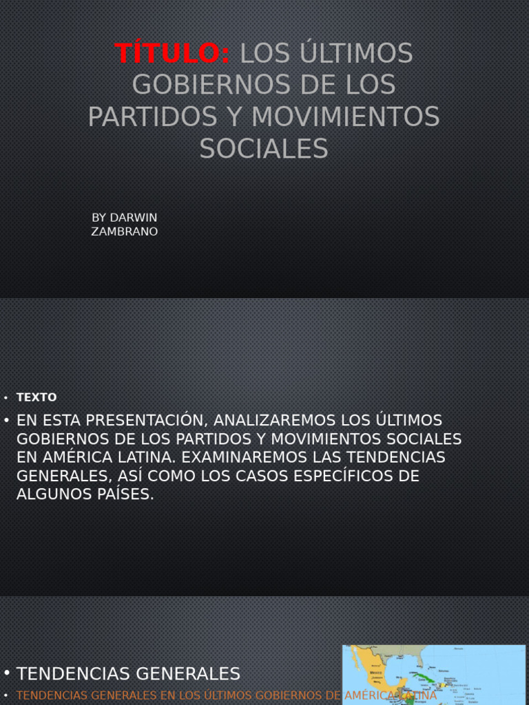 Los Ultimos Gobiernos | PDF