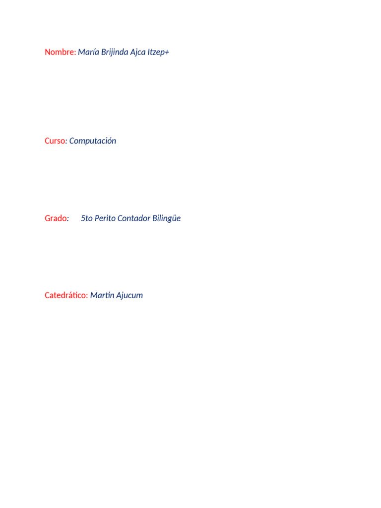 Presentacion de Computacion | PDF