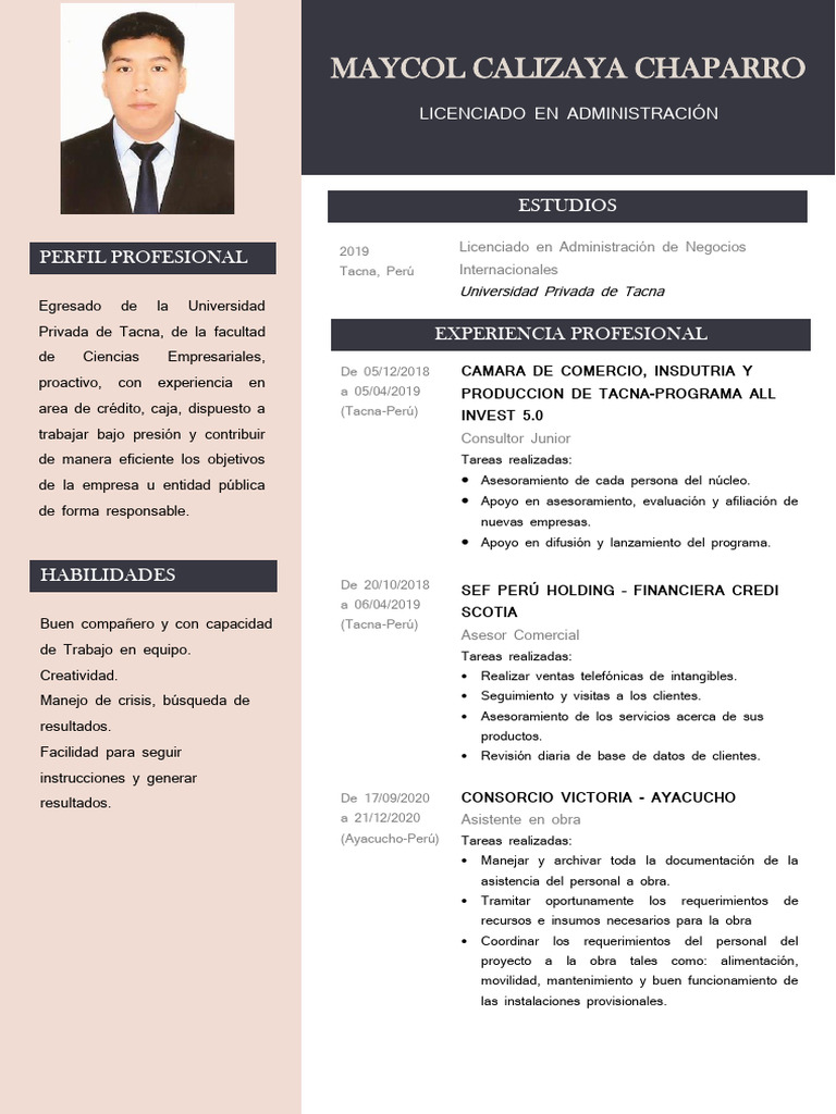 CV Maycol MTC Pullman | PDF