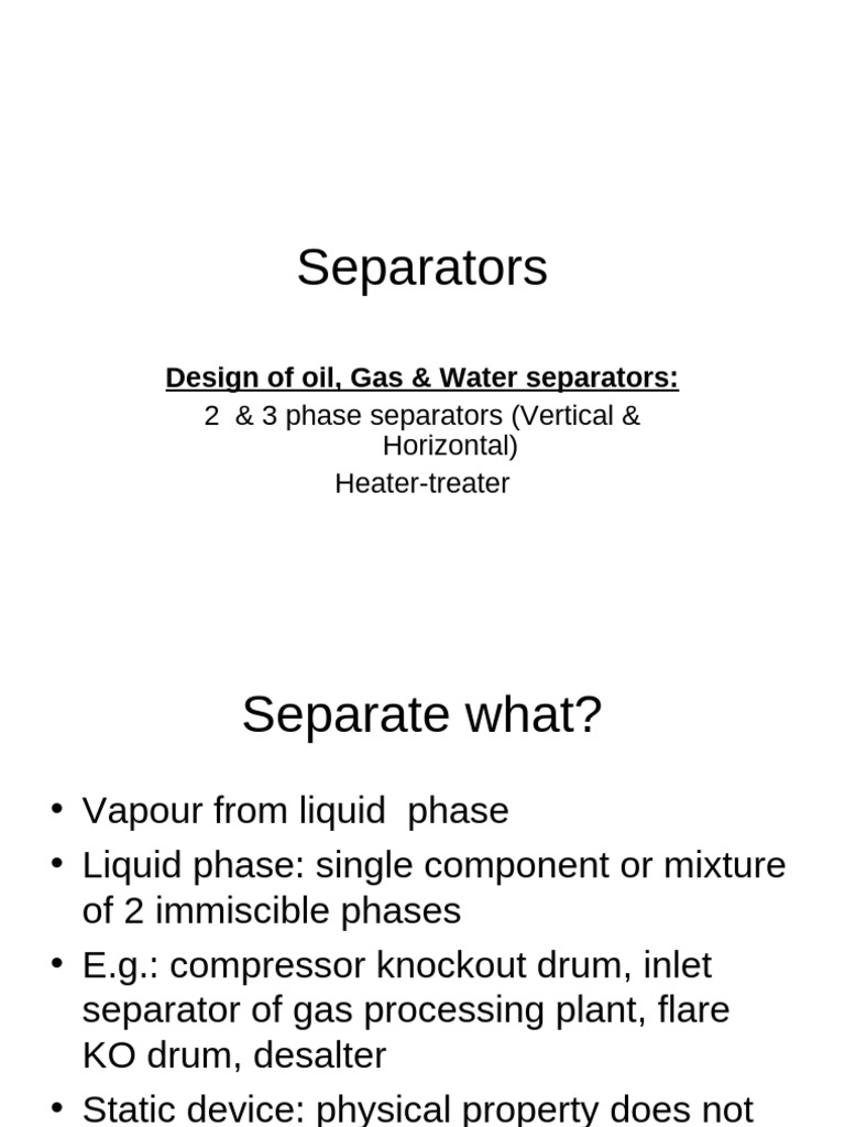 Separators | PDF