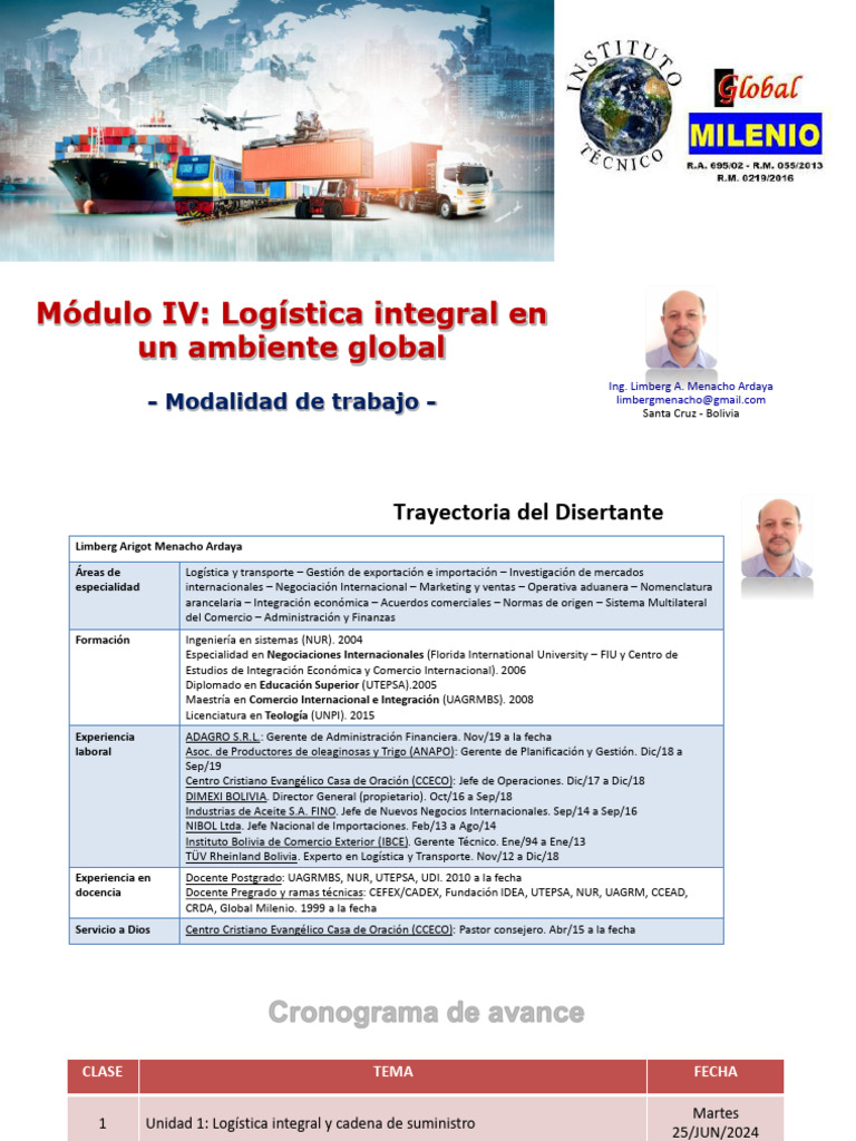 00 - Presentacion Modulo Logistica Integral | PDF