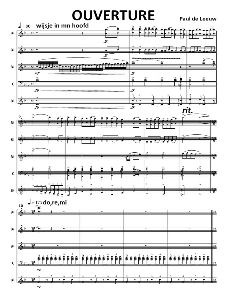 Ouverture Paul de Leeuw | PDF