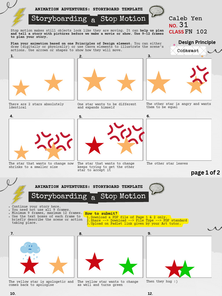 Copy of Sides - Storyboard Planning (Insert Name) QQQQQ | PDF