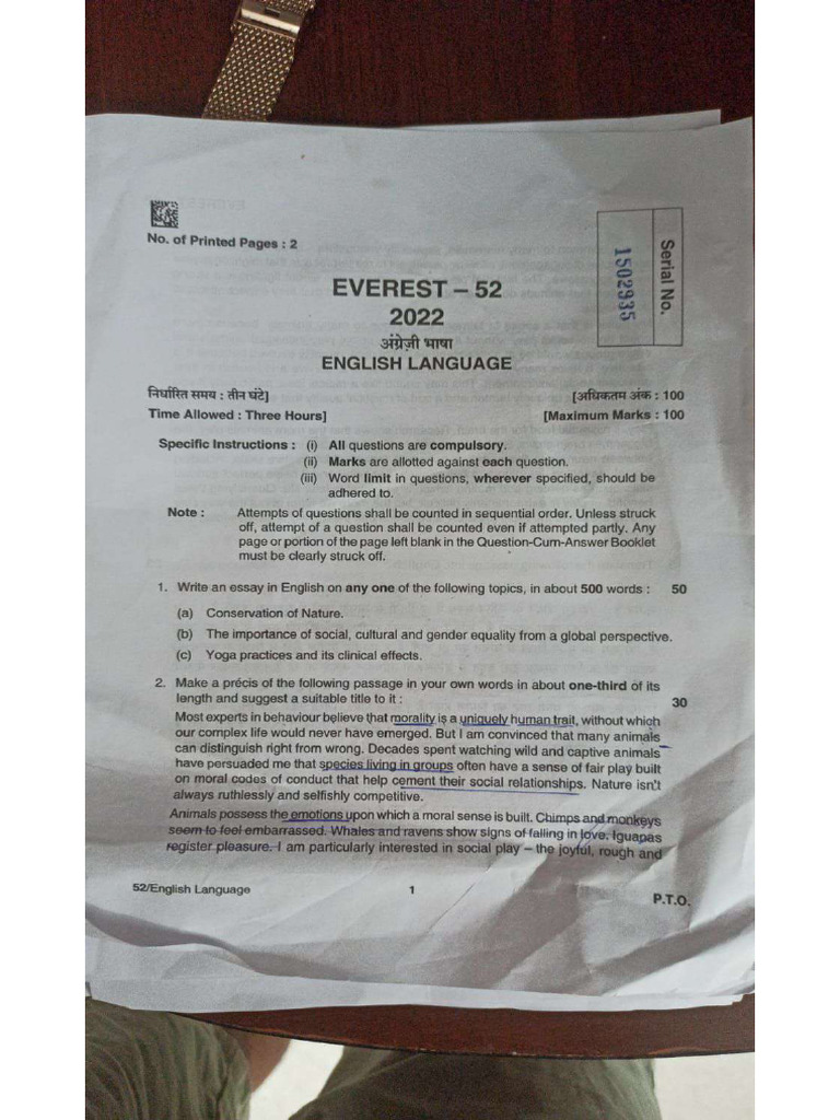 Paper 2 English Language 2022 Pdf