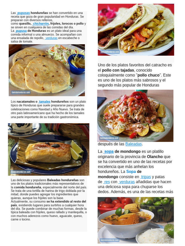 Comidas Tipicas | PDF