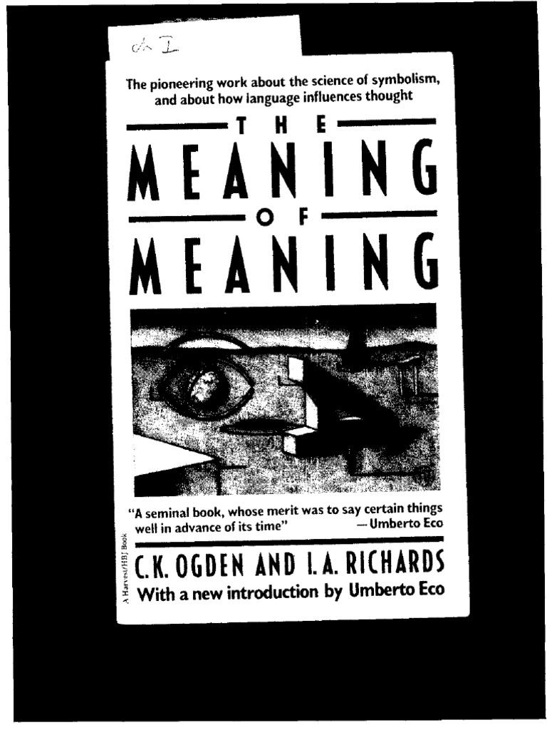 The Meaning of Meaning | PDF
