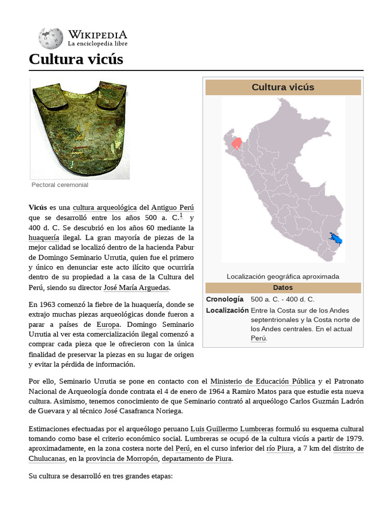 Cultura Vicús | PDF