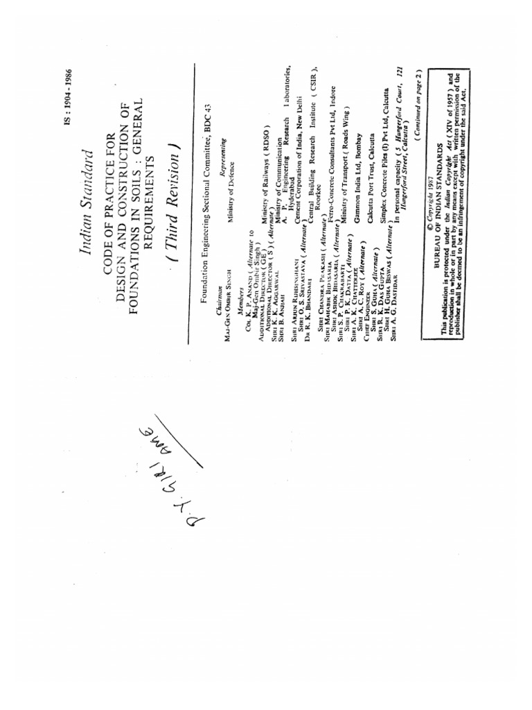 Code Books For Bearing Capacity | PDF