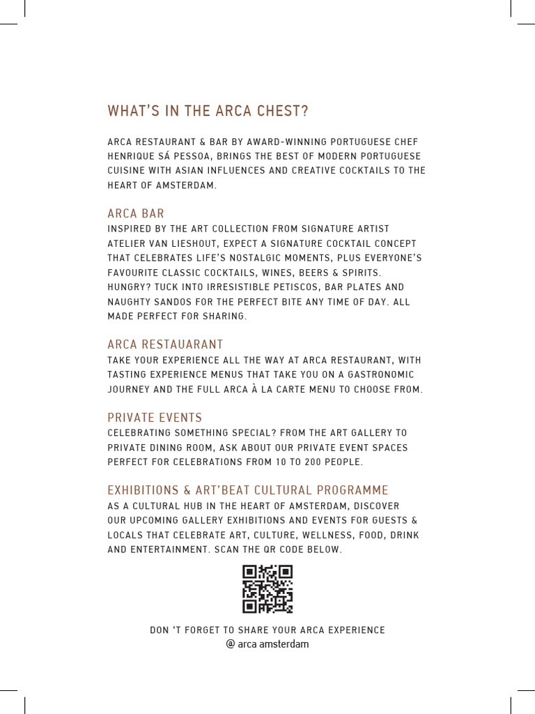 Arca Bar Food Menu April 24 Final | PDF