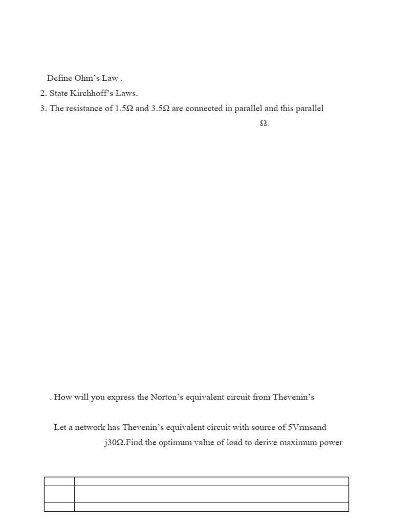 ECA Important Questions | PDF