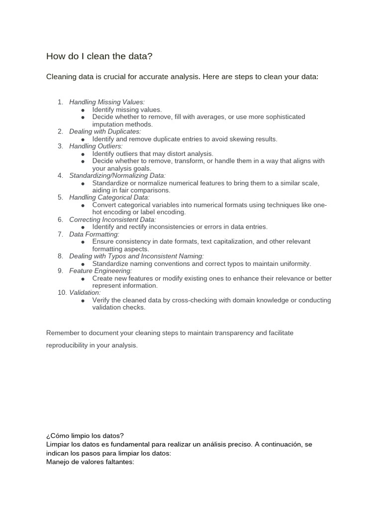 How Do I Clean The Data?: Cleaning Data Is Crucial For Accurate ...
