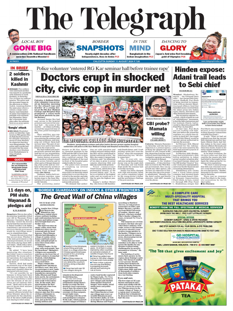 Telegraph Calcutta 11-08-2024 | PDF