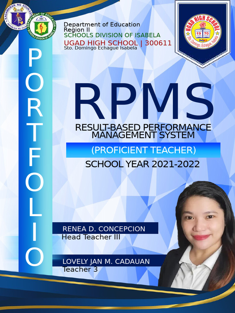 Copy of RPMS - PORTFOLIO (BLUE) V2 LOVELY JAN | PDF