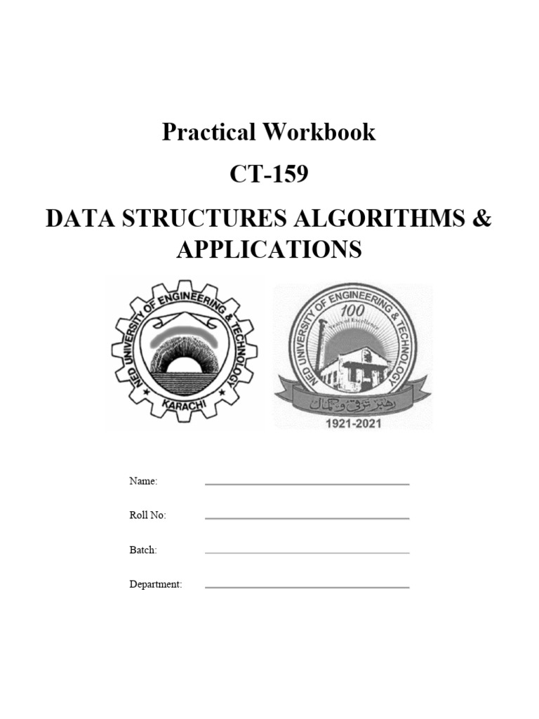 Data Structure Algorithms And Applications Ct 159 Pdf 