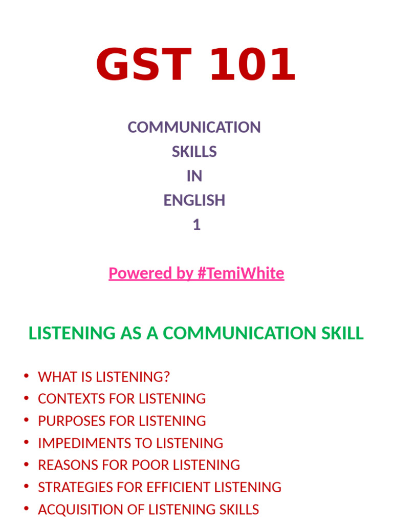 GST 101 PDF | PDF