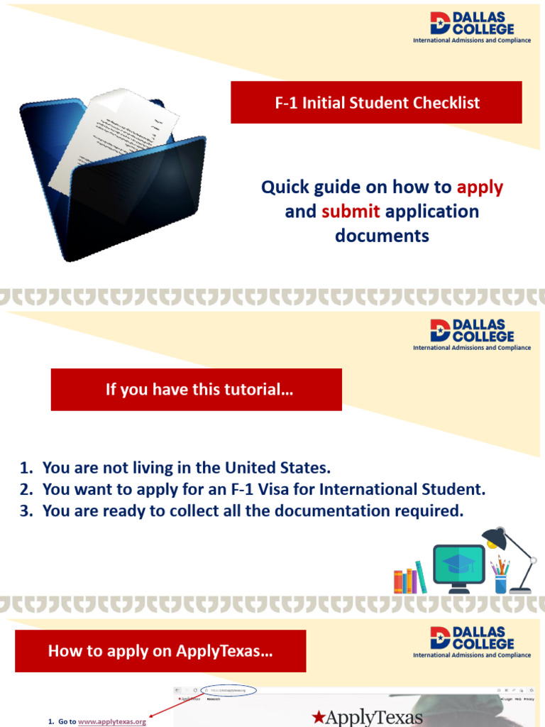 ApplyTexas - Instructions - Spring 2024 | PDF