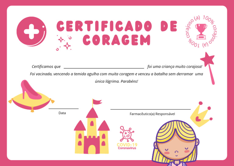Certificado de Coragem | PDF
