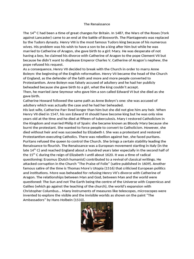 The Renaissance | PDF