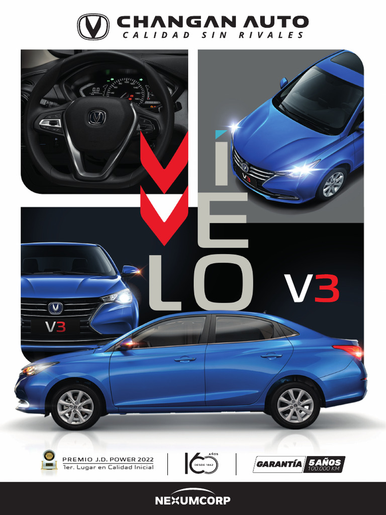 Changan Ficha Tecnica V3 Ecuador | PDF | Sistema de freno antibloqueo | Vehículo de motor