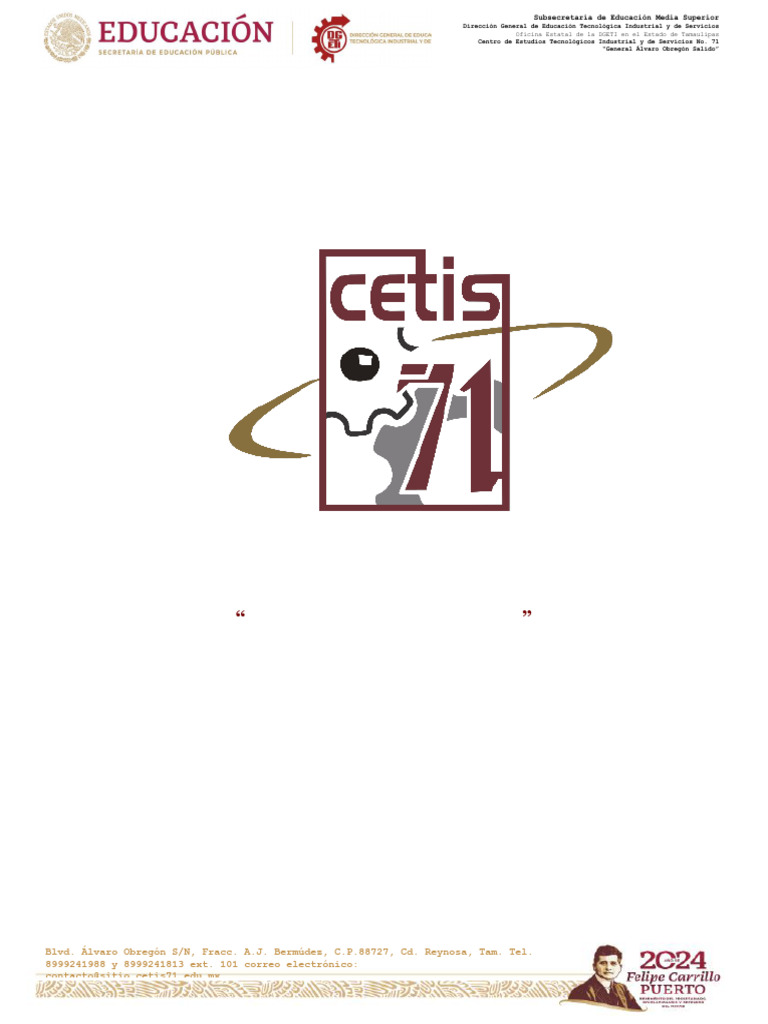 Acuerdo de Convivencia Escolar Del Cetis No 71 2024 2025 v2 | PDF